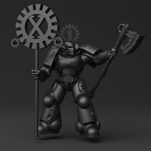 Free STL file Iron Hand Primaris warrior ・3D print design to download・Cults