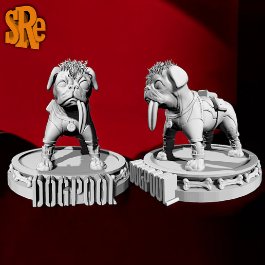 🎬 Dogpool Deadpool vs Wolverine Movie・Archivo STL para Impresión 3D・Cults