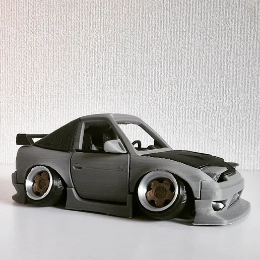 🚗 Nissan 200sx Tooned car model kit・3D Print with the Elegoo Neptune 3 ...