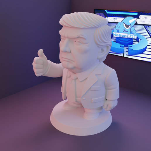 🎨 Donald Trump・Free STL File for 3D printing・Cults