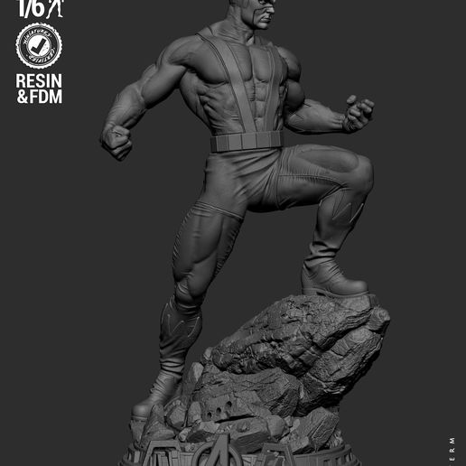 👨 WICKED MARVEL GIANT MAN SCULPTURE : TESTED AND READY FOR 3D PRINTING ...