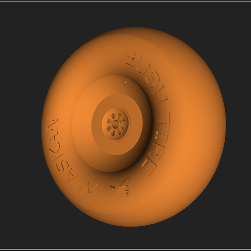 ️ Aircraft bush wheel 35" in 1/32・ 3D File for ・Cults