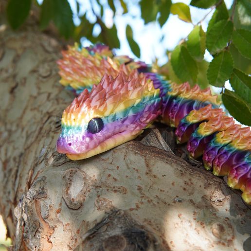 🐍 Bush Viper- Articulating・ STL File for 3D printing・Cults