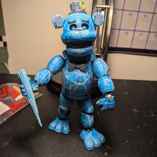 🦸 JOINTLESS FREDDY FROSTBEAR ACTION FIGURE・3D Print・Cults