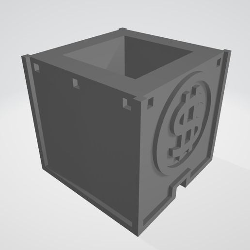 💰 The Money Bin・ STL File for 3D printing・Cults