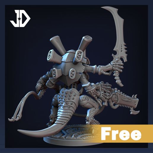 🆓 Lord of the hive - tyranimorphs STL Free model・Free 3D File for ・Cults