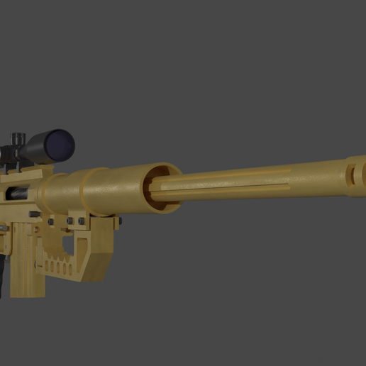 🔫 M200 intervention sniper rifle・ OBJ File for ・Cults