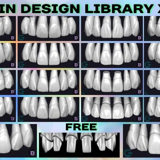 3D file 17 Grin Library exocad V1 V2 🦷 ・3D printer design to download・Cults