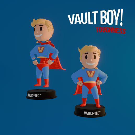 STL file Vault Boy | Toughness 👦 ・3D print design to download・Cults