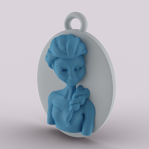 STL file Frozen Elsa 3D Jewelry Design 🗝️ ・3D printing template to ...