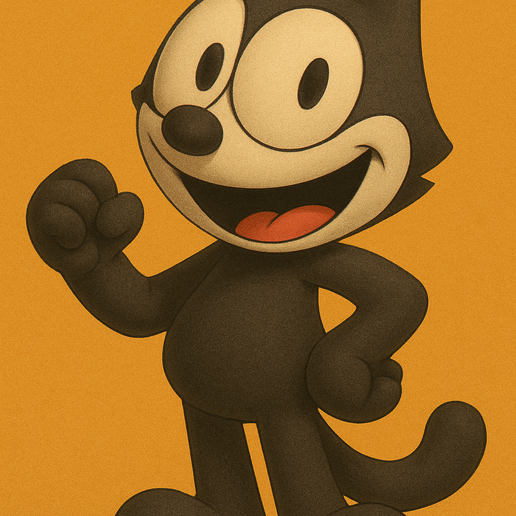 🐱 Felix the Cat 3D Model - Classic Cartoon Character STL Fanart Figure ...