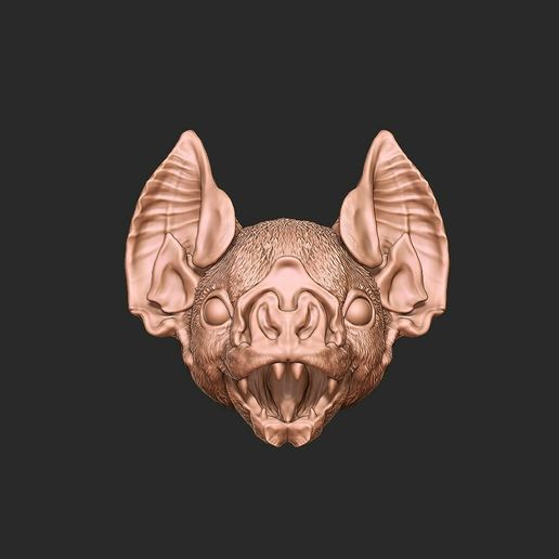 🦇 movable bat head, upper jaw and lower jaw・ STL File for 3D printing・Cults