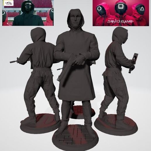 🦑 SQUID GAME BO6 - 4 SKINS - call of duty・ STL File for 3D printing・Cults