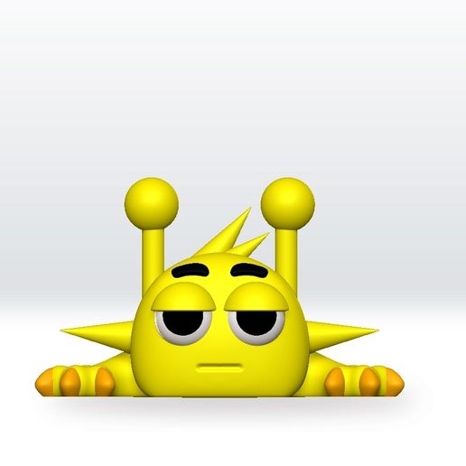 STL file Yellow Sprunki Flexi Articulated STL 3D Model Character Fanart ...