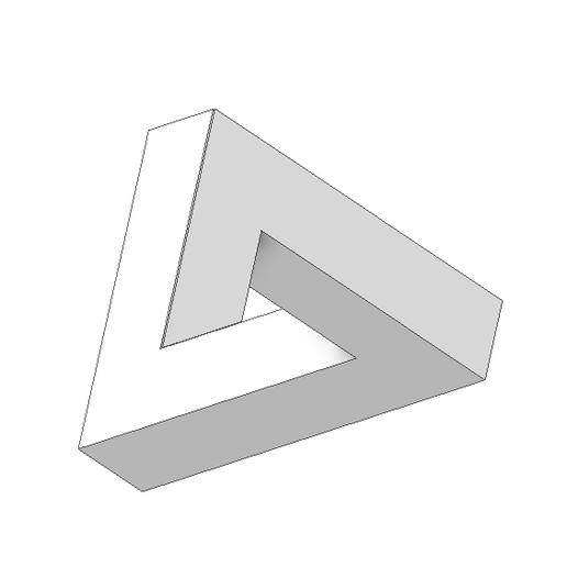 impossible triangle 3d print