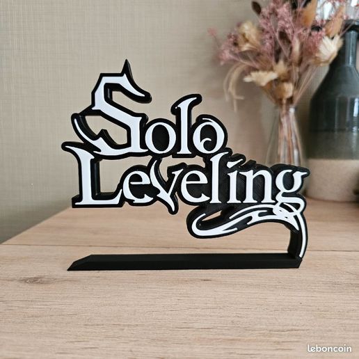 STL file Solo Leveling Logo Stand - Multicolor 🖼️ ・3D printing model to ...