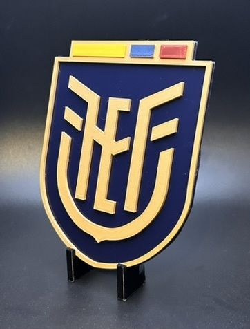 Free STL file Ecuador FEF logo AXM 🇪🇨 ・Model to download and 3D print・Cults