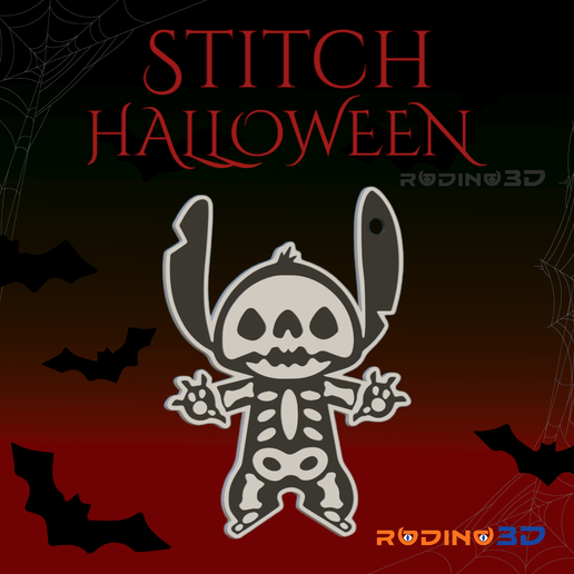 🎃 Stitch halloween keychain - Stitch Halloween Keychain・Free STL File ...