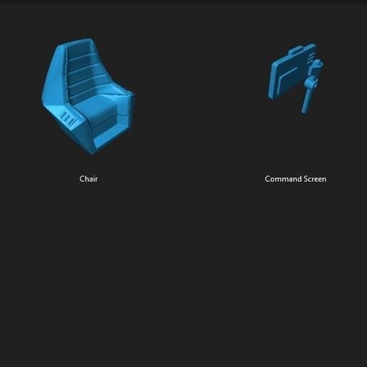 🪑 Grand Admiral Thrawn Command Chair - 3d print STL 3D print model・ STL ...