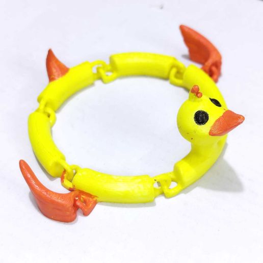 🦆 Flexi Duck Ring Print-In-Place with Painted 3MF Included・Free 3MF ...