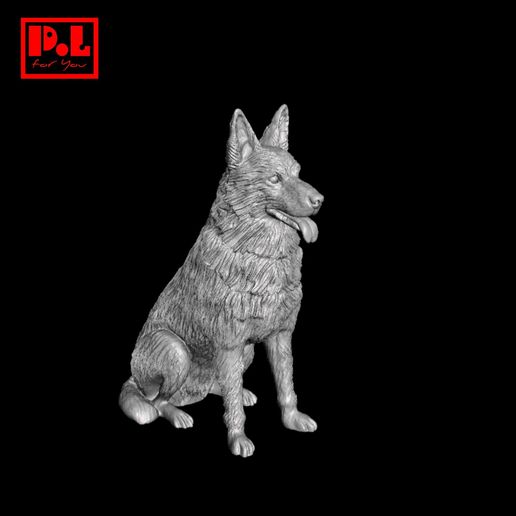 🐕 Dog - German Shepherd・ STL File for 3D printing・Cults