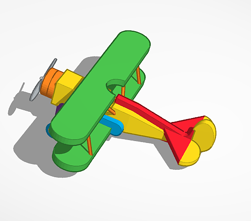 🎲 3D Printable Biplane Model – Fun & Detailed・ STL File for 3D printing ...