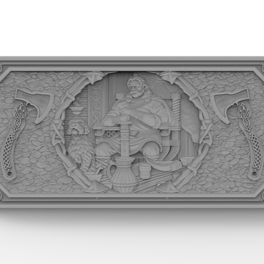 3D file 3D Model STL File for CNC Router/Laser & 3D Printer Viking ...