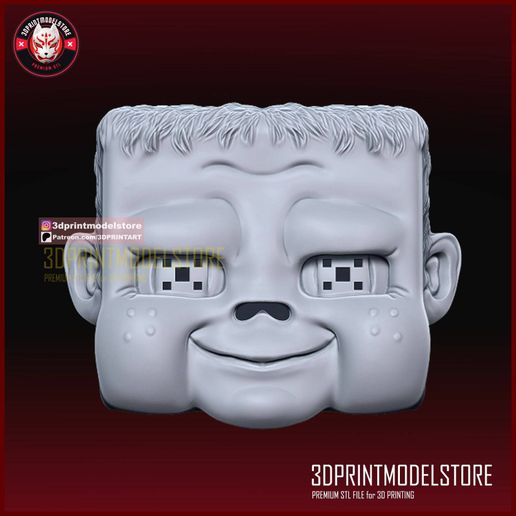 🎬 Minecraft Película Zombie Jockey Cabeza Máscara Cosplay Halloween ...