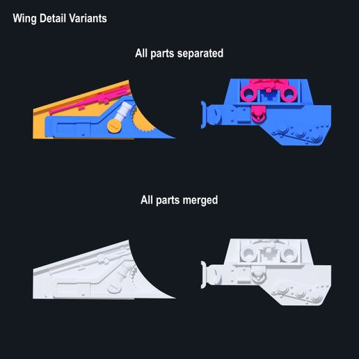 🚀 Studio Scale Model-X Kitbasher Template with Greebly Pack・ 3D File ...