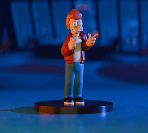 🗿 Futurama Philip J. Fry Collectible Action Figure – 3D Print Model ...