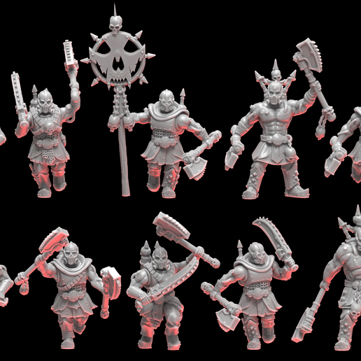 🩸 Blood Cultists・ STL File for ・Cults