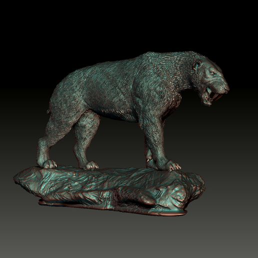 🗿 Smilodon populator for 3D printing・ 3D File for 3D printing・Cults