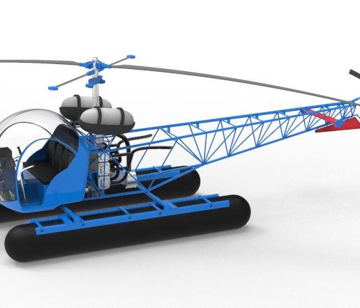 🔔 Bell 47 Scale 1/100・ 3D File for ・Cults