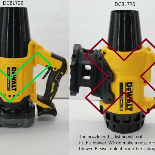 🧞‍♂️ DCBL722 STUBBY NOZZLE for Dewalt・ STL File for ・Cults