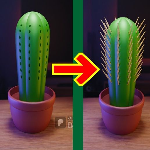 🌵 cactus toothpick holder - home table decoration - plants that don't ...