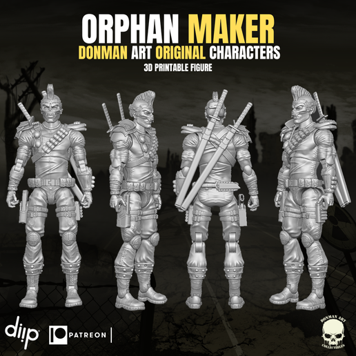 🎲 Orphan Maker - complete 3D printable Action Figure・ 3D File for ・Cults