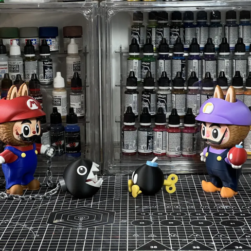 👾 Super Mario Labubu & Luigi x Bob-omb・Бесплатный STL для 3D-печать・Cults