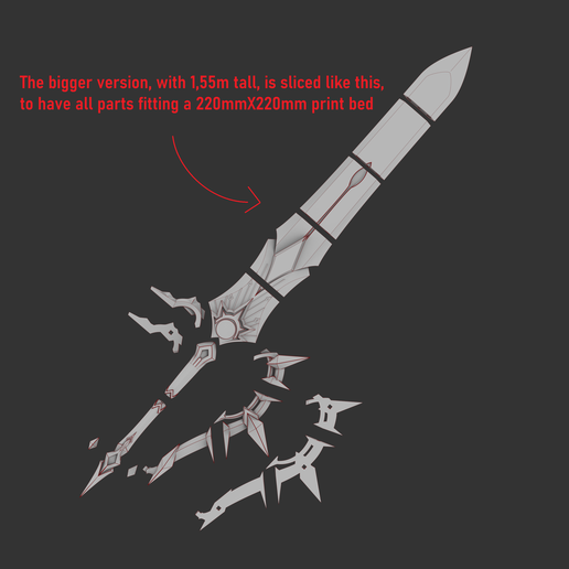 🗡️ Phainon Sword - Honkai Star Rail・ 3D File for 3D printing・Cults