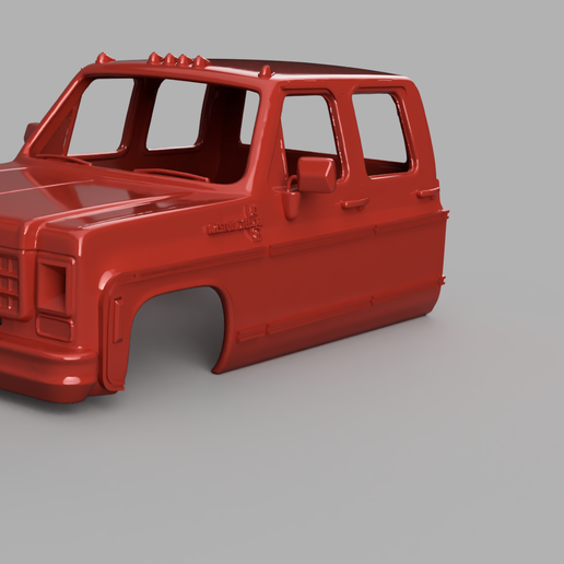 👾 1979 CHEVY DUALLY RC BODY 1/10 313mm WHEELBASE・ STL File for 3D ...