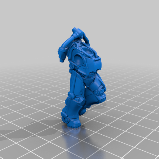 🔫 Fallout T45-d Power Armor Miniature Kit (No Weapons)・Free 3D File for ...