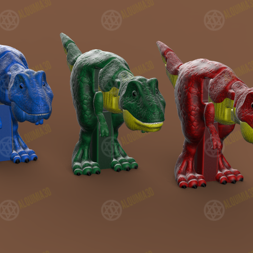 Archivo OBJ DINO CHA CHA (MANUAL, NOT MECHANISM) 🦖 ・Plan de impresión ...