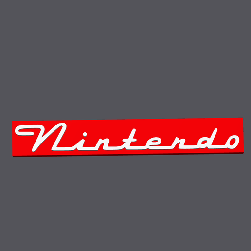 STL file Nintendo logo 1964-1965 👽 ・3D printing design to download・Cults