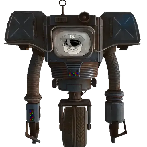 🎲 Securitron from Fallout・Free OBJ File for 3D printing・Cults