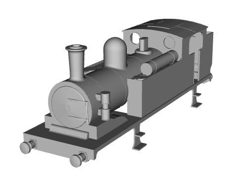 🚂 LSWR O2 loco (Isle of Wight version) 1/87 scale・ 3D File for 3D ...