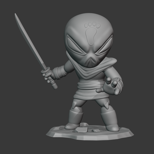 STL file Foot Soldier Chibi 🦶 ・3D printing model to download・Cults