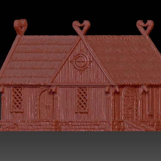 🏠 LORD OF THE RINGS ROHAN Great House・ STL File for 3D printing・Cults