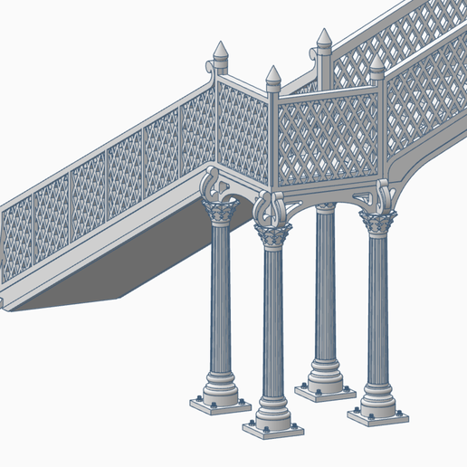 🛤️ Lattice Railway Footbridge 01 - 00 Gauge / 1:76 Scale - Detailed ...