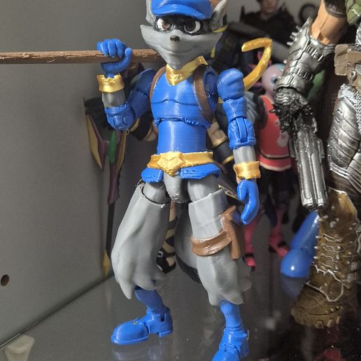 🎨 Sly Cooper Action Figure・3D Print with the P1s , with ams 3D printer ...