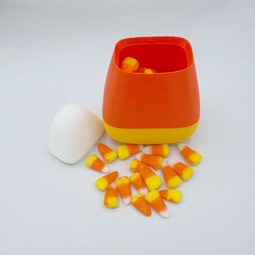 🍬 Candy Corn Container Print in Place No supports Candy Corn Stash・ STL ...