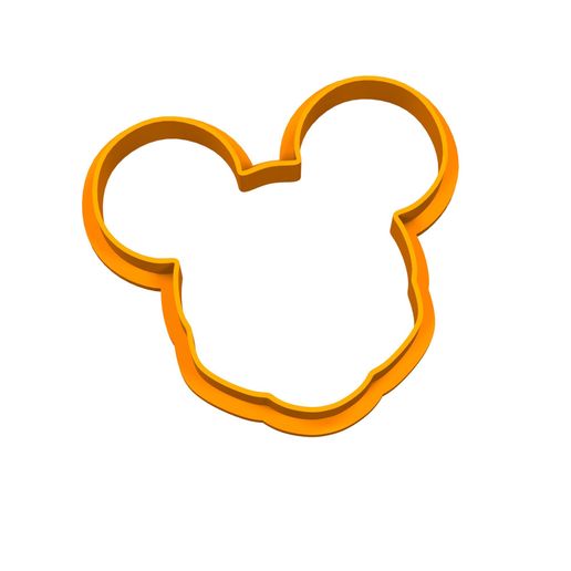 Archivo STL gratis Mickey Mouse Head Contour Cookie Cutter 🐁 ・Modelo de ...